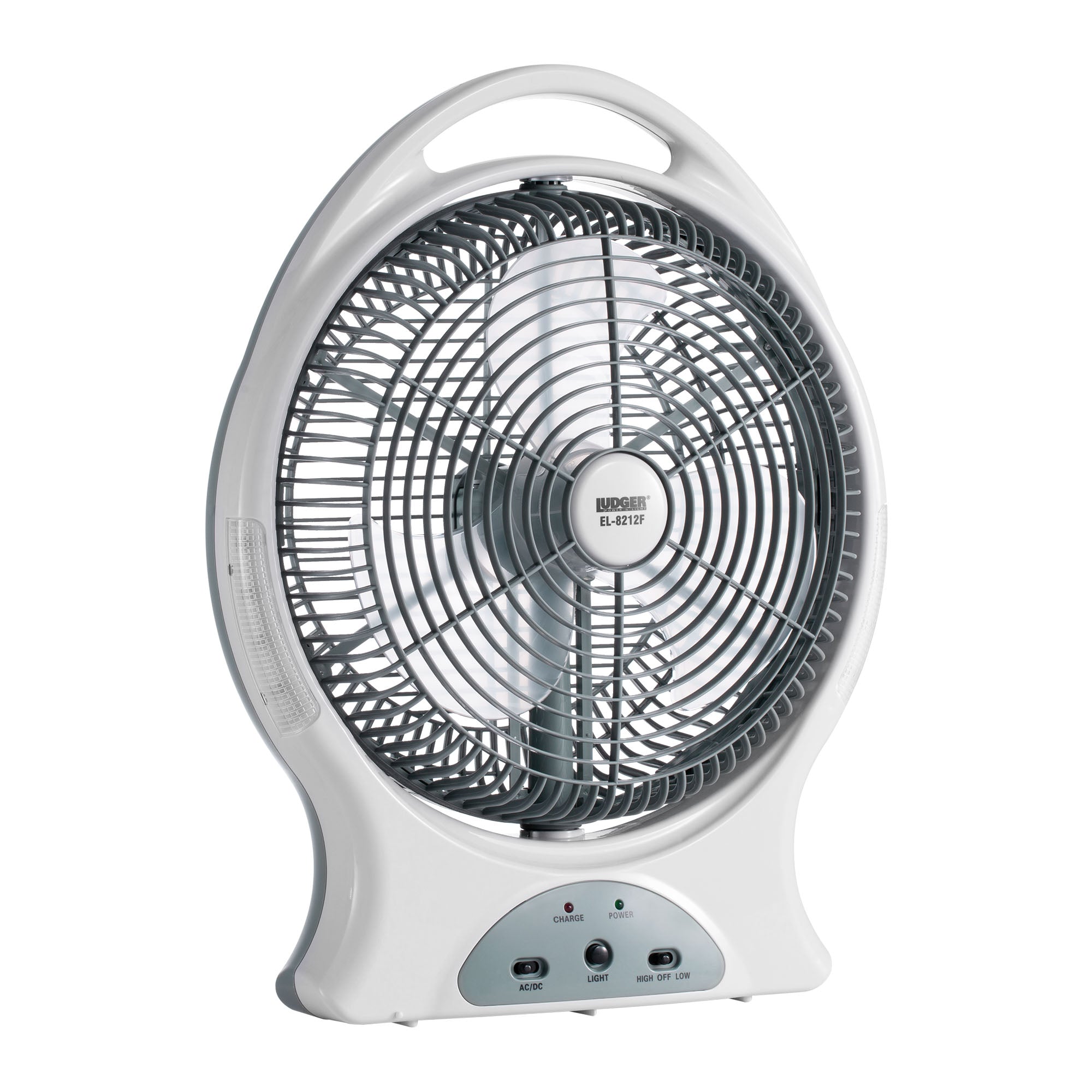 12" Rechargeable Fan with LED Light | EL-8212F – LudgerPower